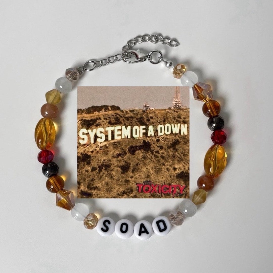 System of A Down Bracelet Rock Album Band Gift Grunge Goth SOAD ...