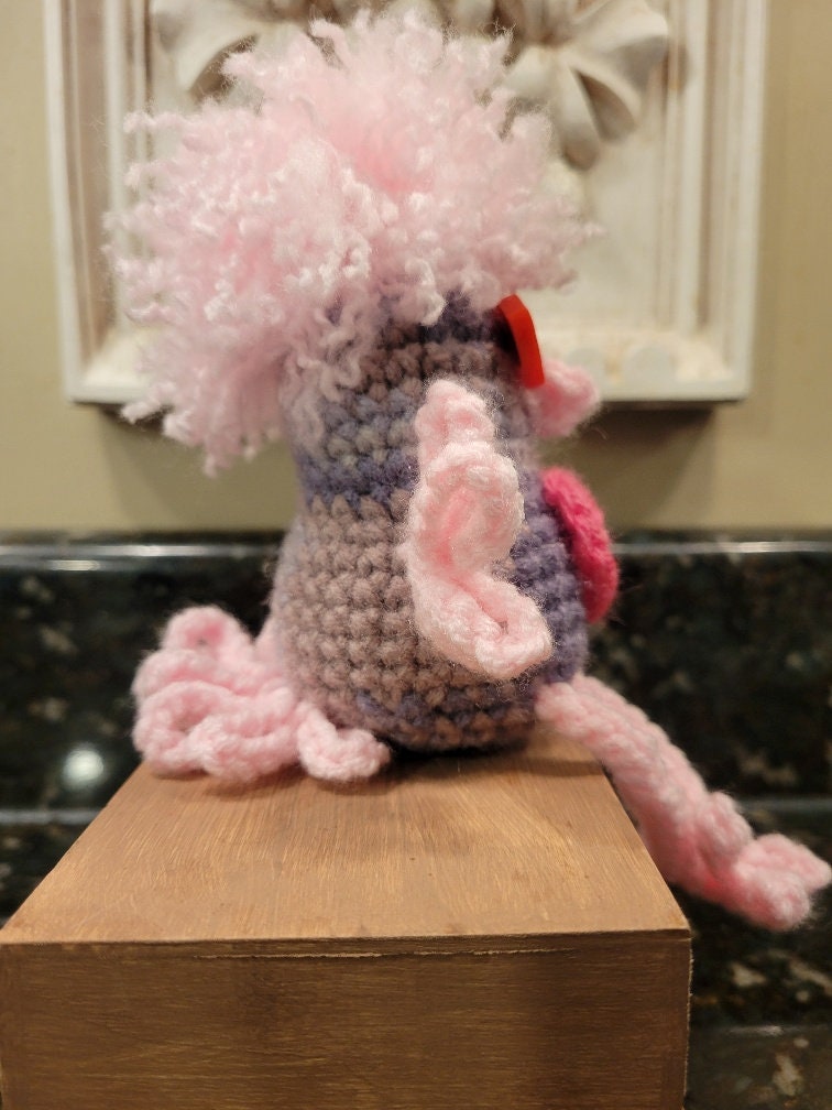 Valentina the Glam Chick, Crochet Handmade/funky Chickens/emotional ...