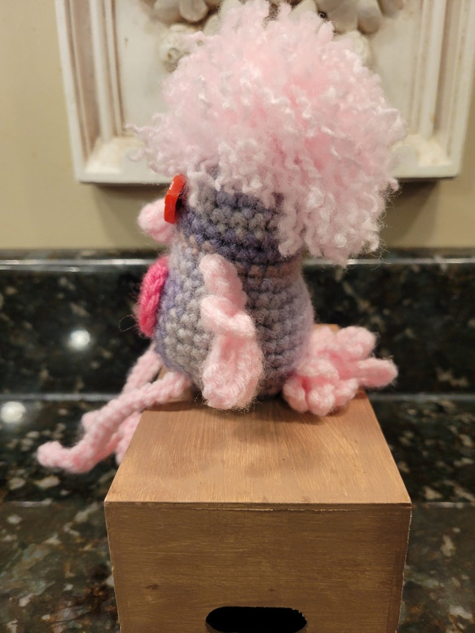 Valentina the Glam Chick, Crochet Handmade/funky Chickens/emotional ...