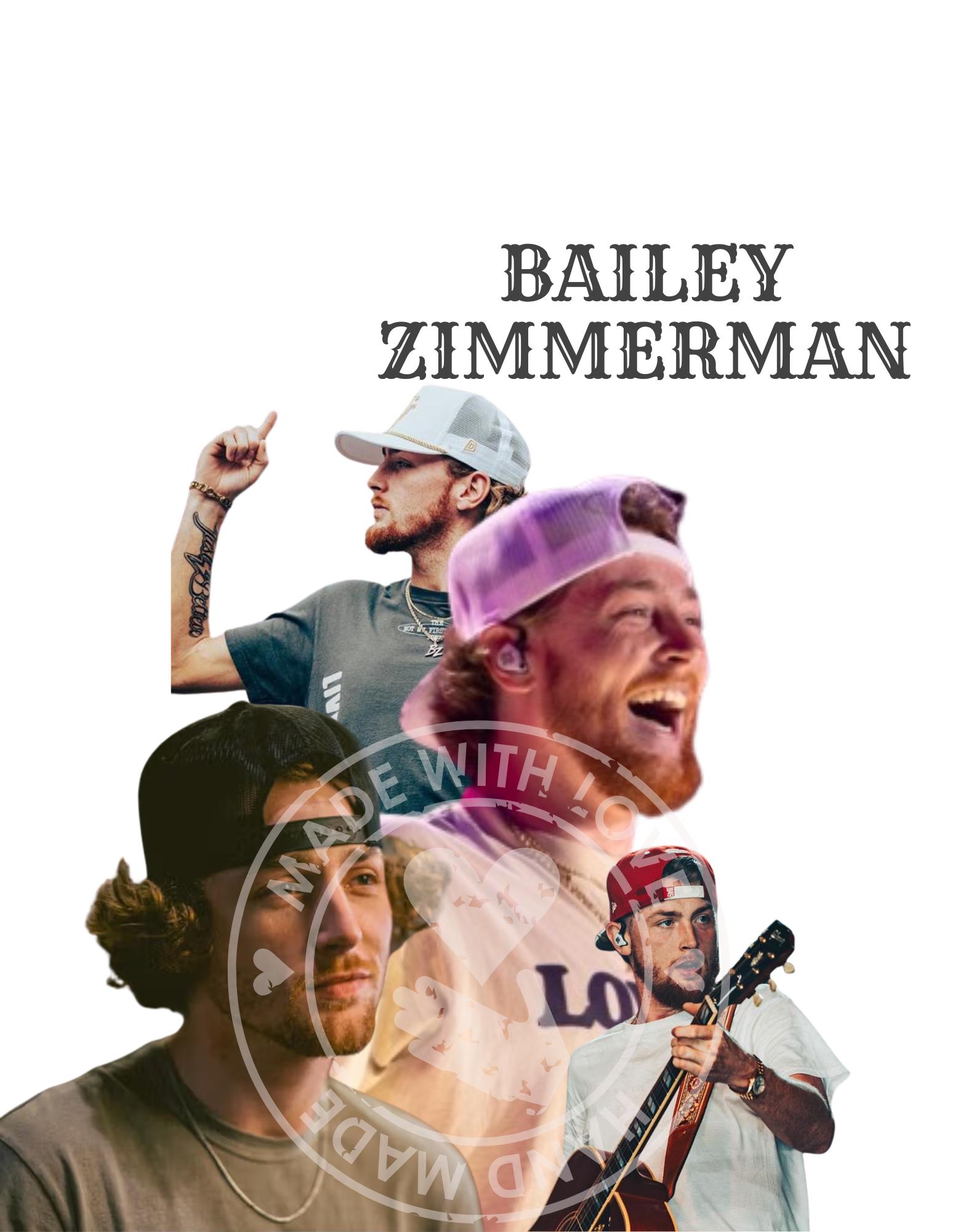 Bailey Zimmerman PNG, Tshirt Design, SVG, Transparent Background Png - Etsy