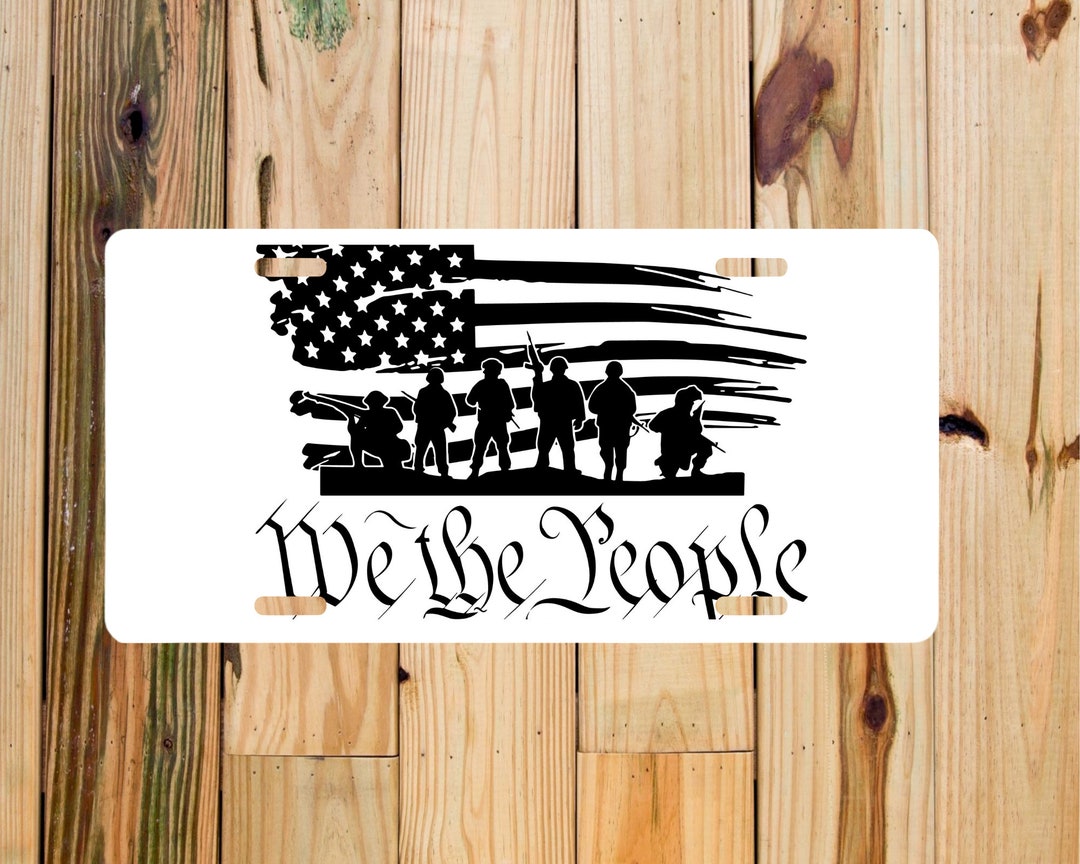 We the People License Plate, United States - Etsy