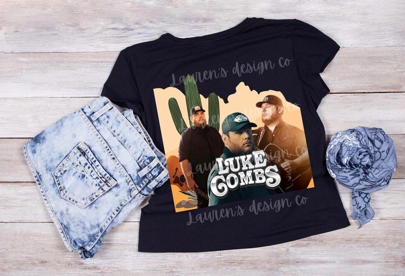 Luke Combs PNG, Tshirt Design, SVG, Transparent Background Png - Etsy