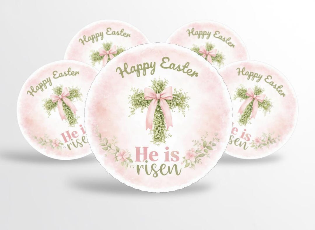 He is Risen Easter Tags Printable, Christian Easter Gift Tags, Easter ...