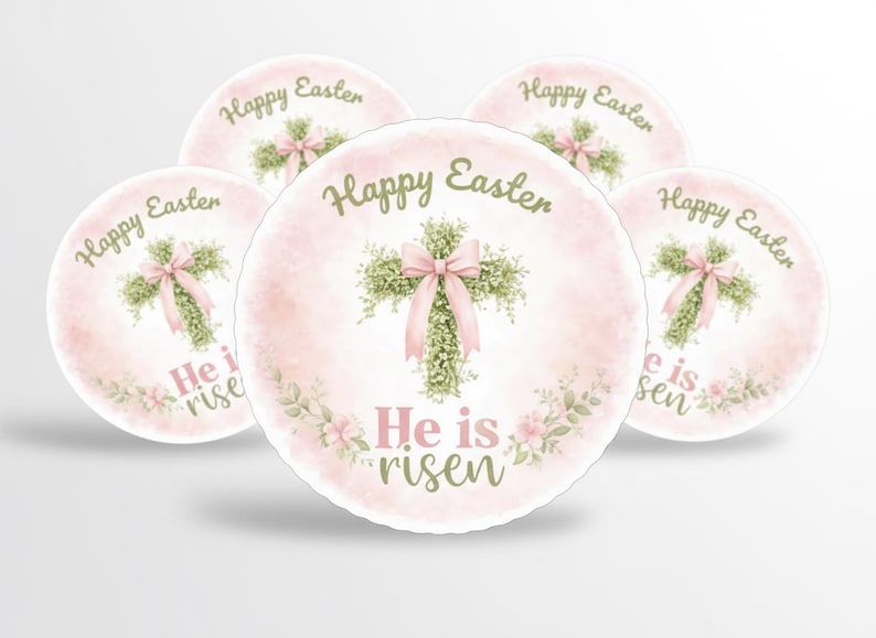 Christian Easter Treat Tag, He is Risen, Sunday School Craft (digital ...