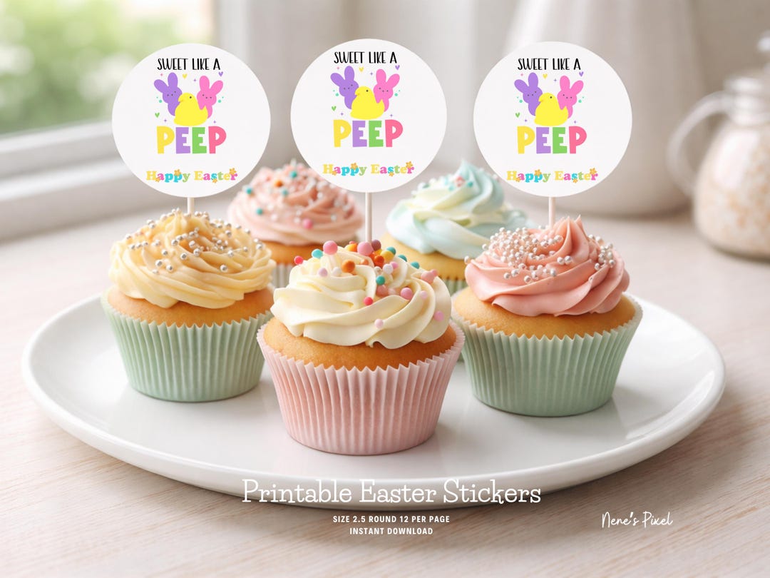 Treats for My PEEPS Cookie Card, Printable Easter PEEPS Cookie Cards ...