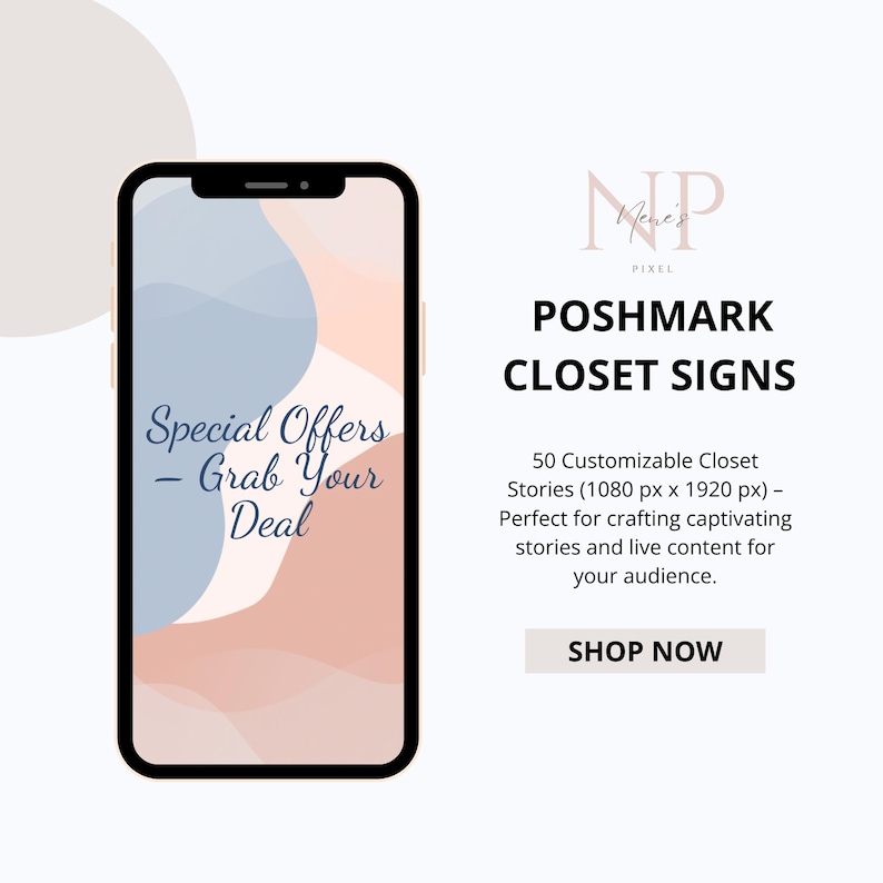 50 Editable Poshmark Stories – Instant Download, Canva Customizable ...