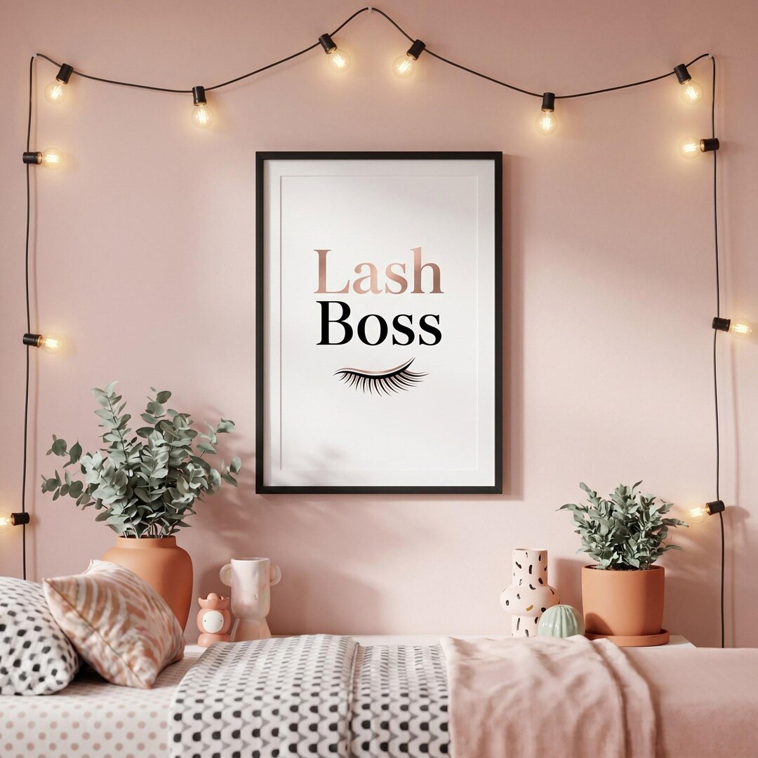 Lash Boss Wall Art, Chic Lash Artist Decor (digital Download) - Etsy UK
