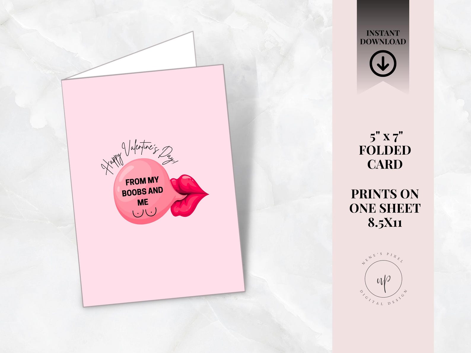 Tarjeta de San Valentín atrevida: Humor adulto (Descarga digital ...