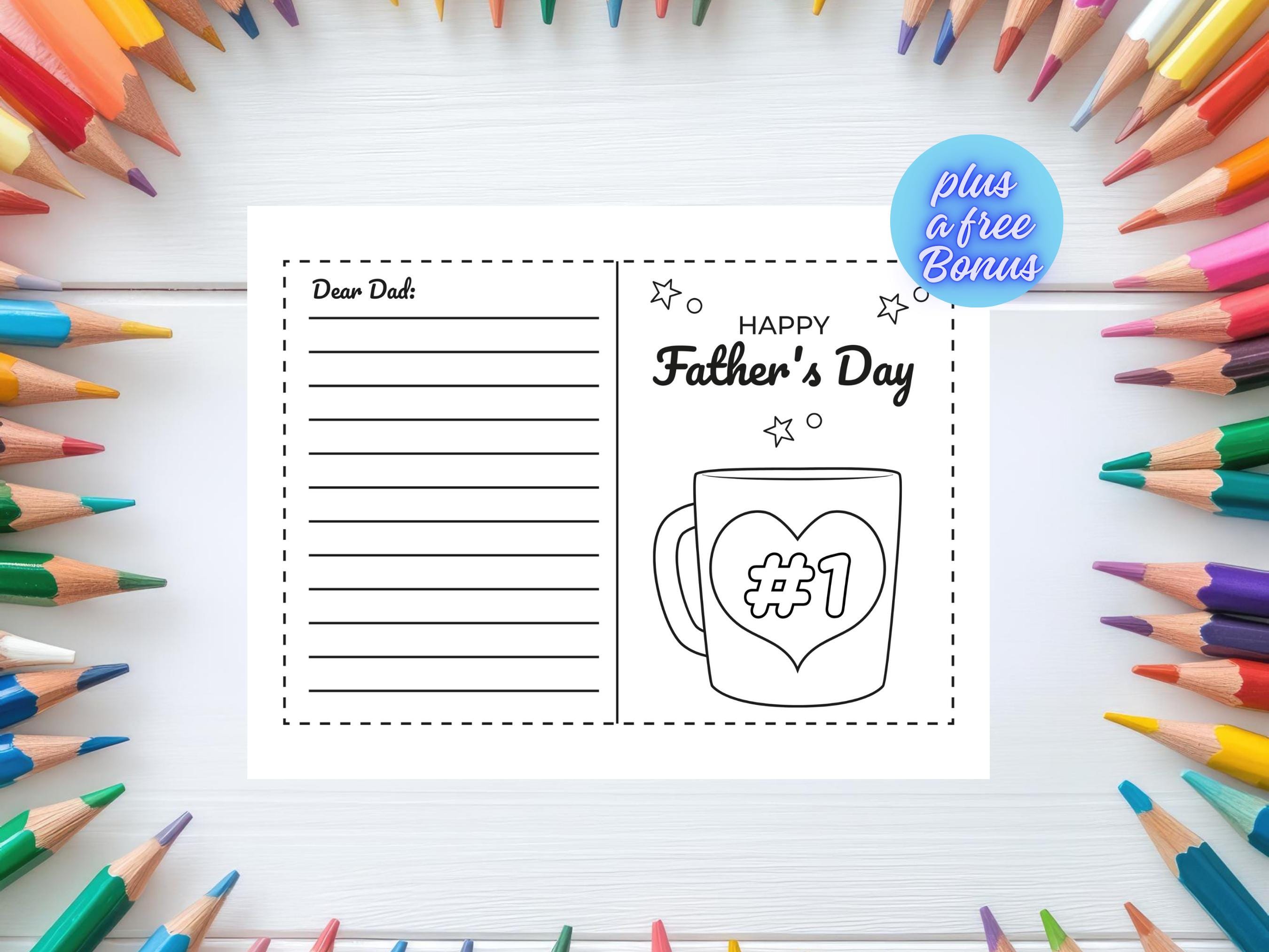 All About My Dad Printable – DIY Father’s Day Gift From Kids ...