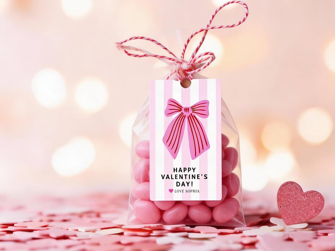 Editable Valentine Gift Tags Printable | Valentine’s Day Favor Tags ...