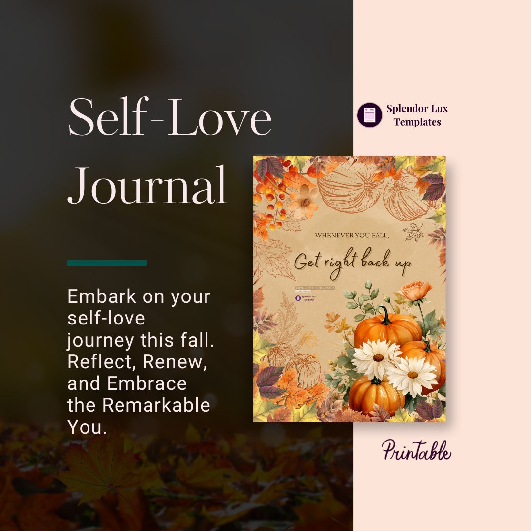 Self Love Journaling Workbook Planner Transformational Self Love ...