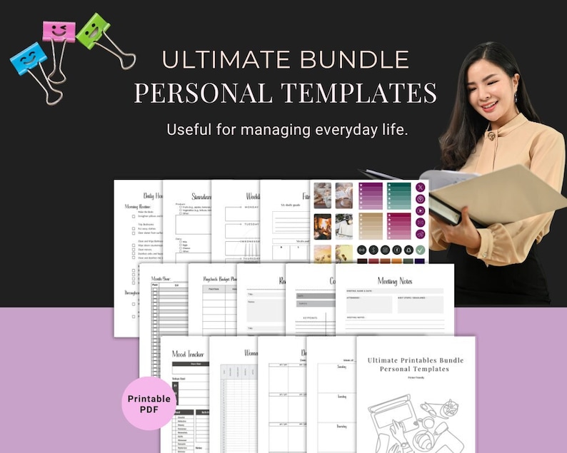 Ultimate Life Planner Printable PDF Templates for Monthly - Etsy