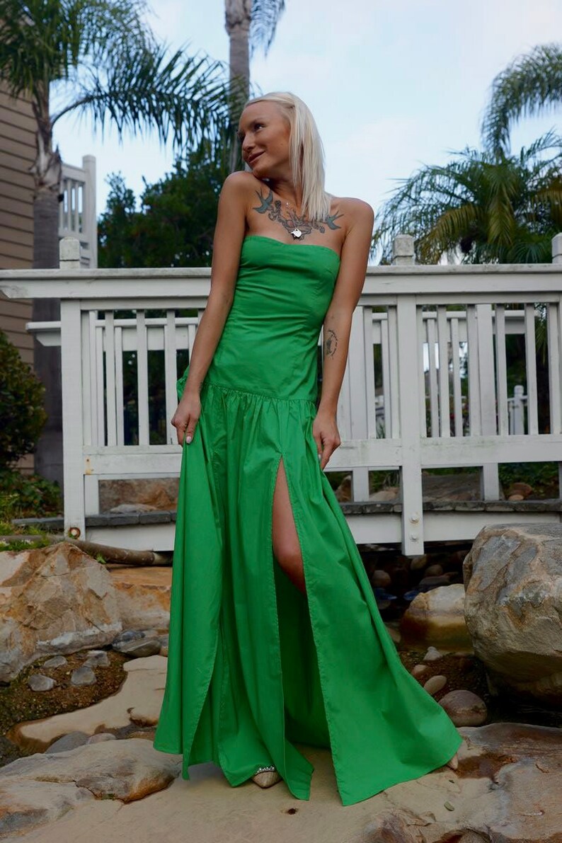 Two Slits Long Dress - Etsy