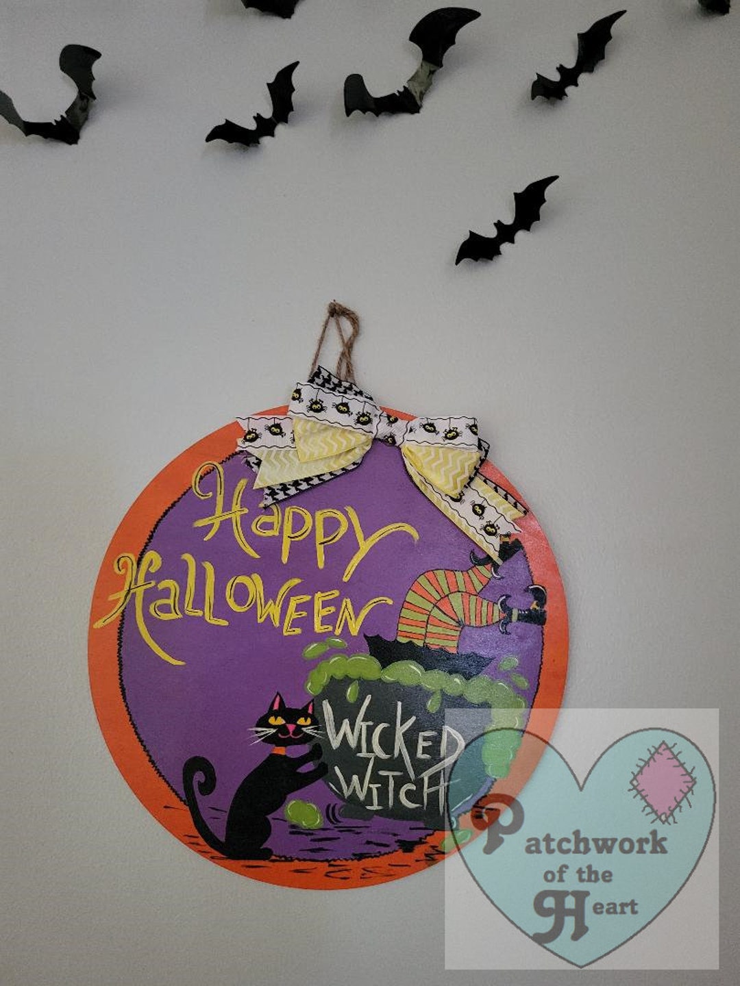 Wicked Witch Halloween Door Hanger - Etsy