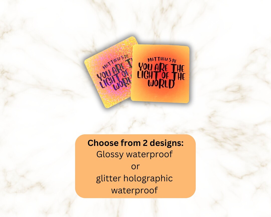 Matthew 5:14, Bible Verse, Stickers, Christian Stickers, Faith Stickers ...