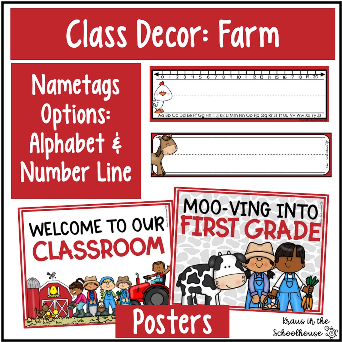 Farm Theme Decor | Classroom Decor | Bulletin Boards | Farm ...