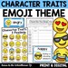 Character Traits Printables | Character Feelings Worksheets | Emoji ...