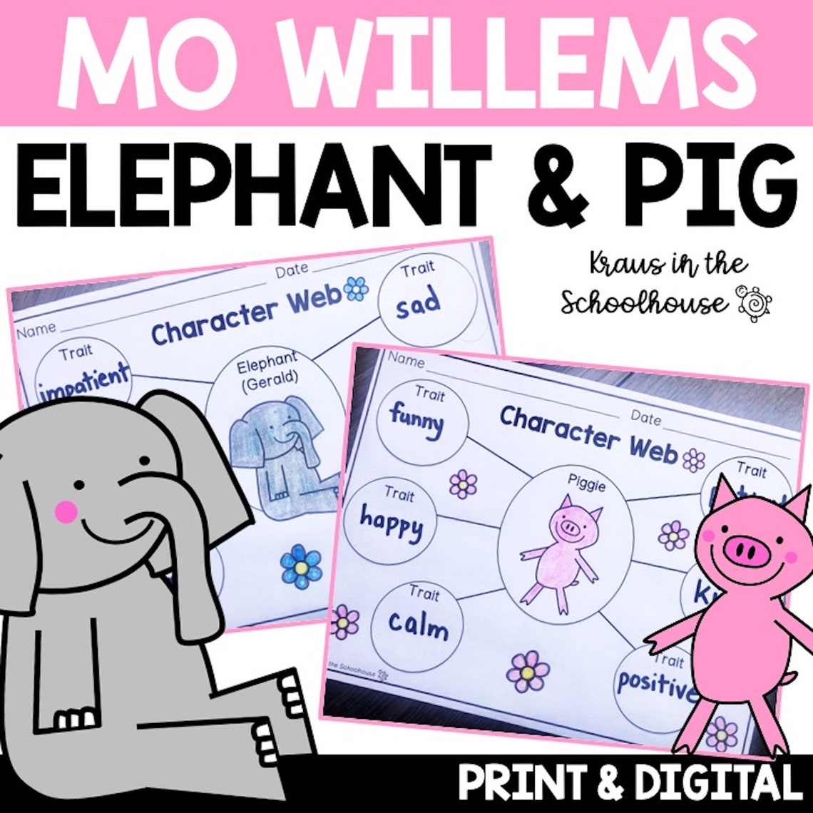 Elephant and Pig Book Study | Mo Willems Author Study | Elephant and ...