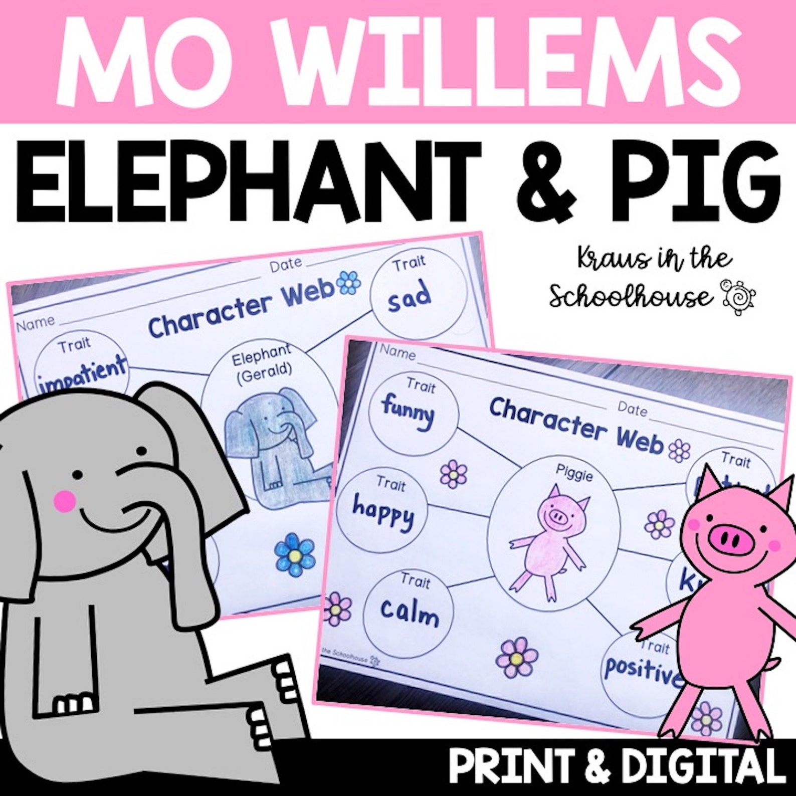 Elephant and Pig Book Study | Mo Willems Author Study | Elephant and ...