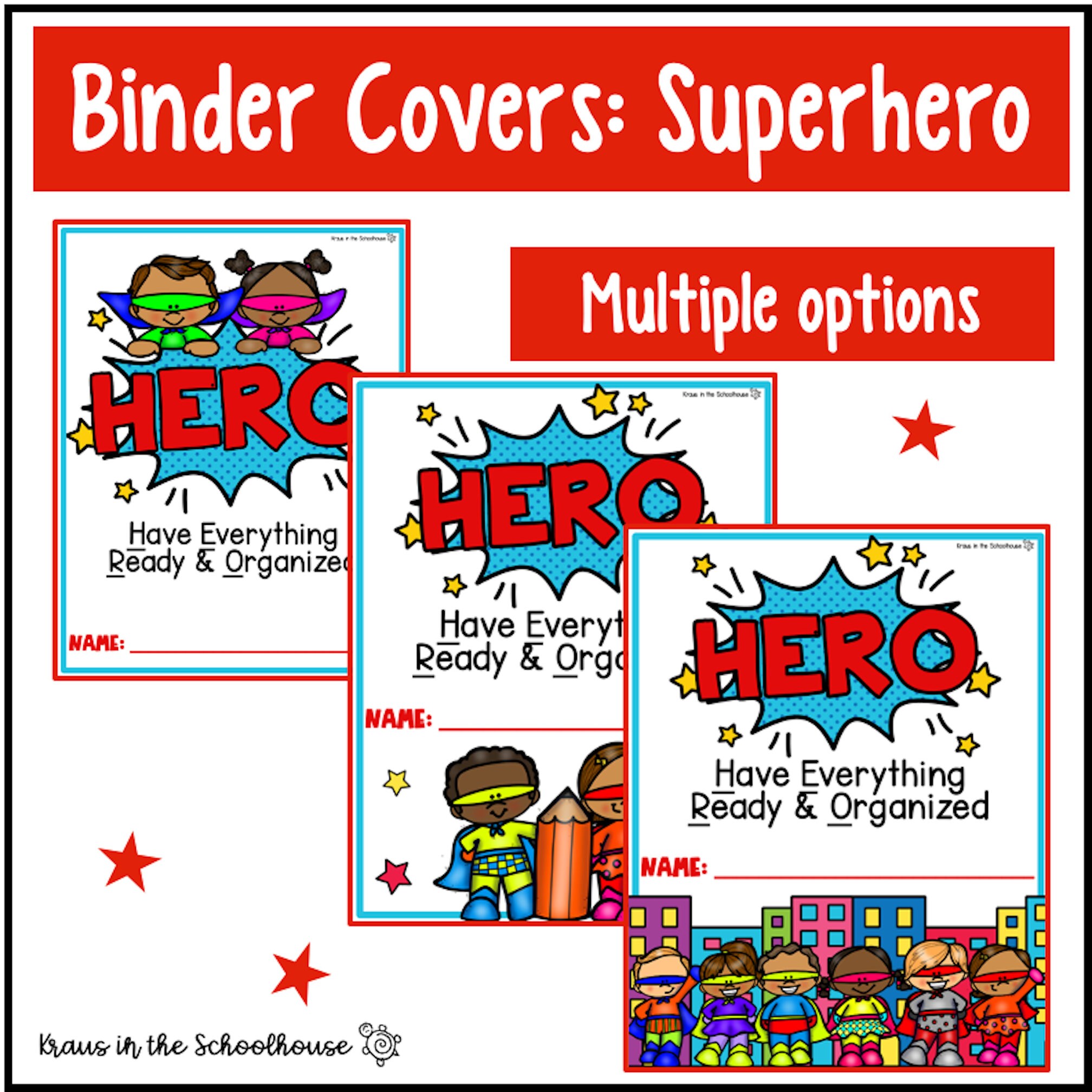 Superhero Theme Binder Covers | Superhero Decor | Classroom Management ...