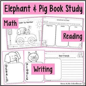 Elephant and Pig Book Study | Mo Willems Author Study | Elephant and ...