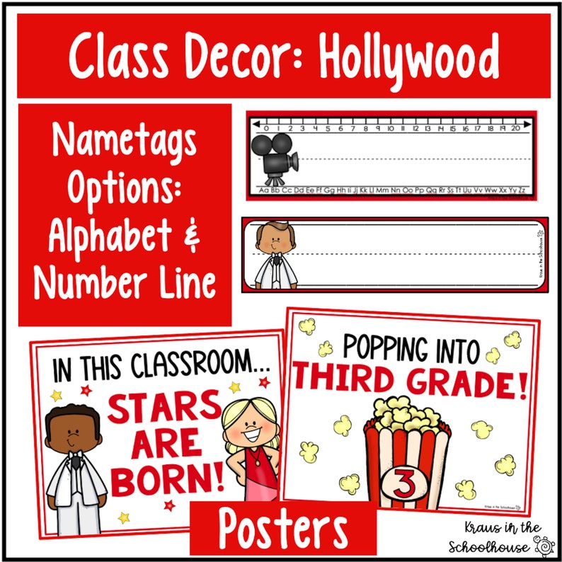 Hollywood Theme Decor | Movie Theme Decor | Classroom Decor | Bulletin ...