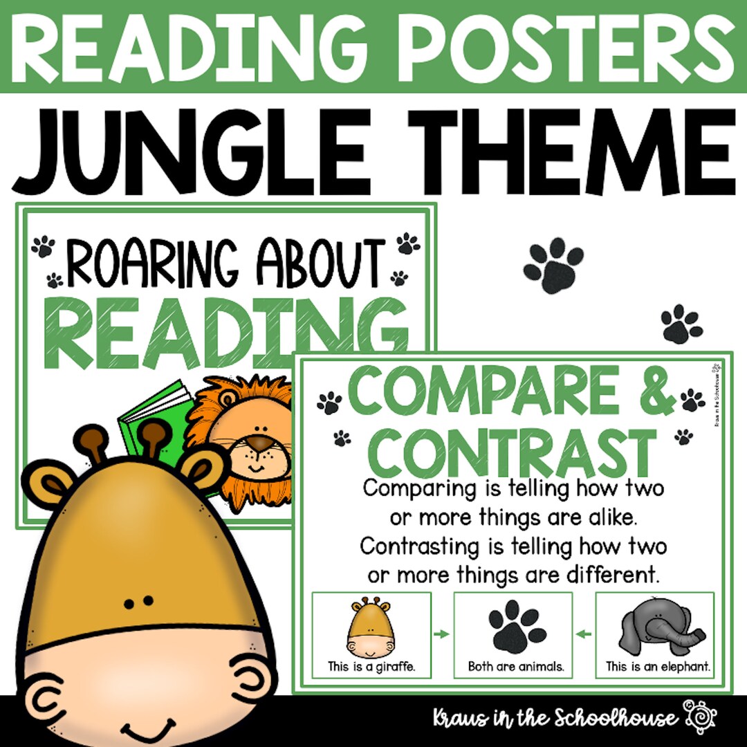 Jungle Theme Reading Posters | Safari Theme Reading Posters | Reading ...