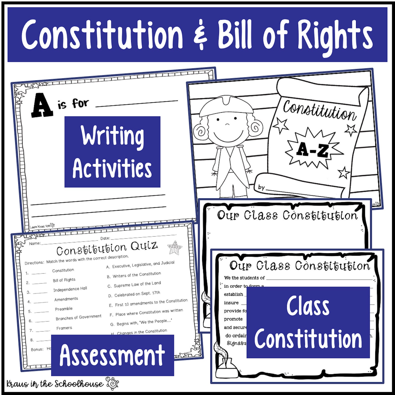 Constitution Day Activities | Bill of Rights Activities | US ...