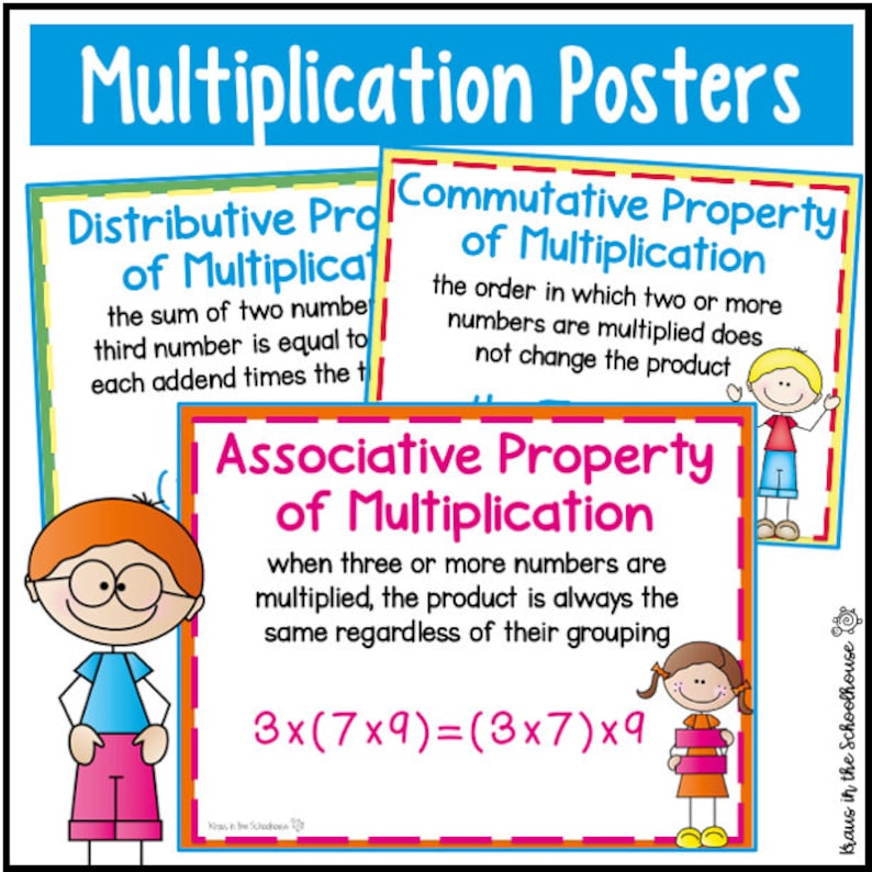 Properties of Multiplication Worksheets | Properties of Multiplication ...