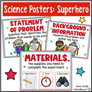 Superhero Theme Science Posters | Scientific Method Posters | Bulletin ...