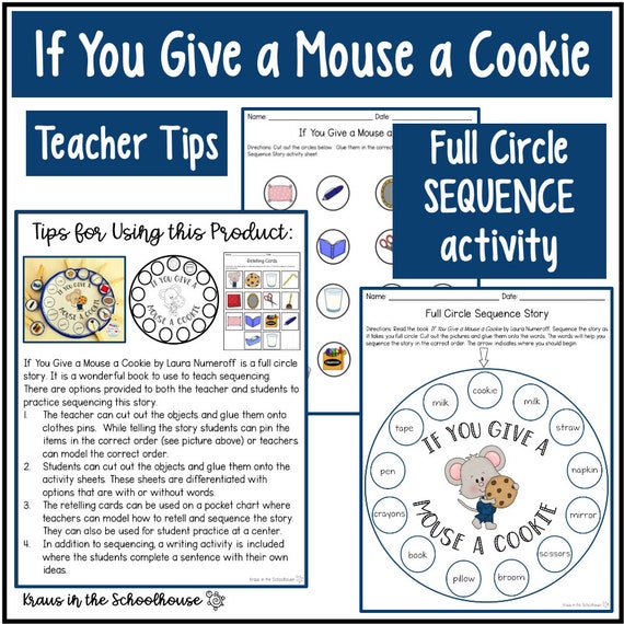 If You Give A Mouse A Cookie Worksheets