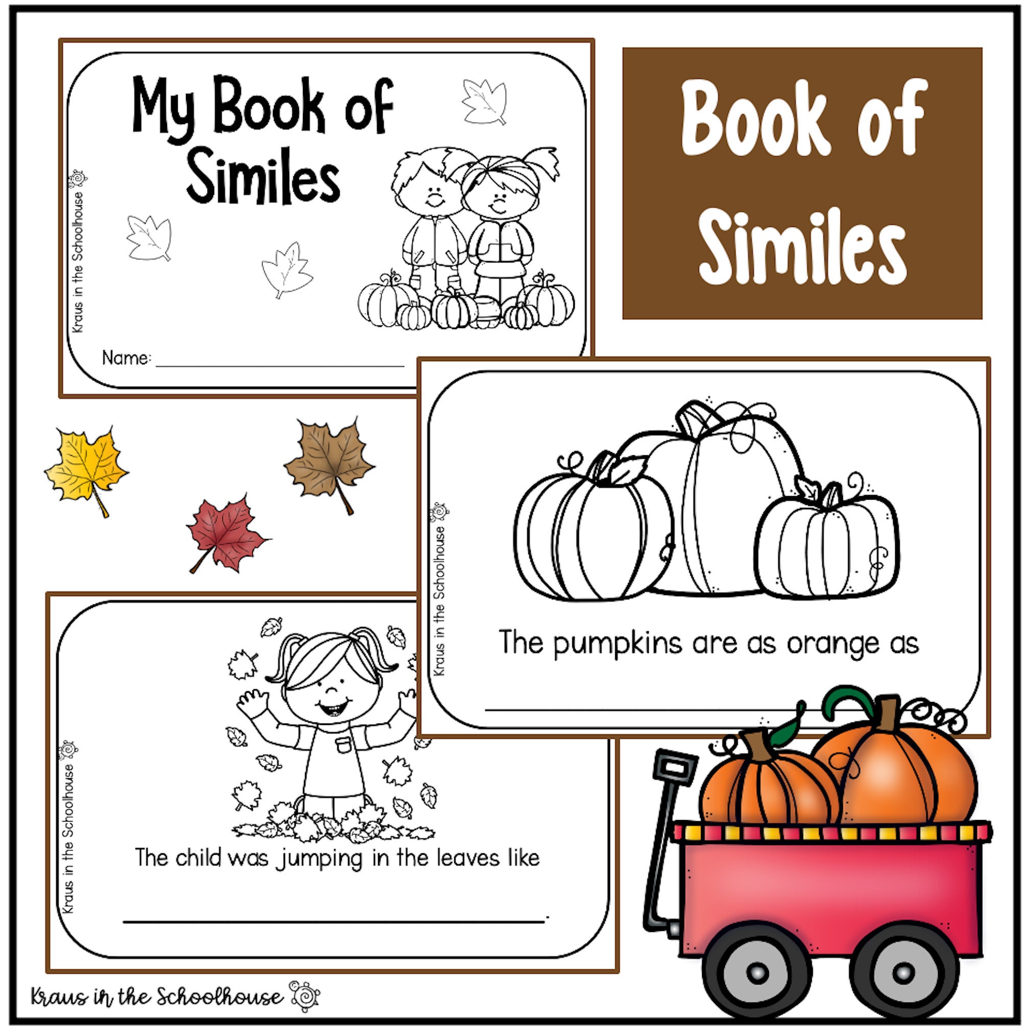 Fall Similes Figurative Language Similes Activities - Etsy