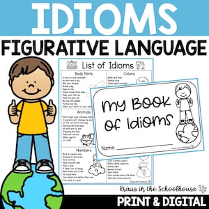 Idioms Worksheets | Idioms Printables | Idioms Activity Sheets ...