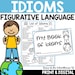Idioms Worksheets | Idioms Printables | Idioms Activity Sheets ...