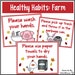 Healthy Habits Posters for Bulletin Boards | Farm Theme Decor ...