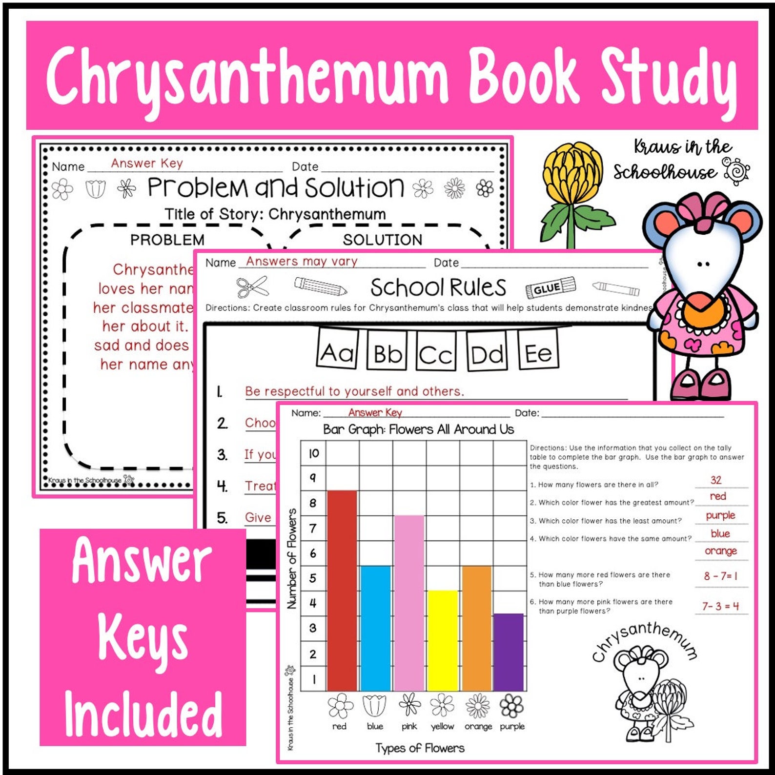 Chrysanthemum Printables | Chrysanthemum Worksheets | Chrysanthemum ...