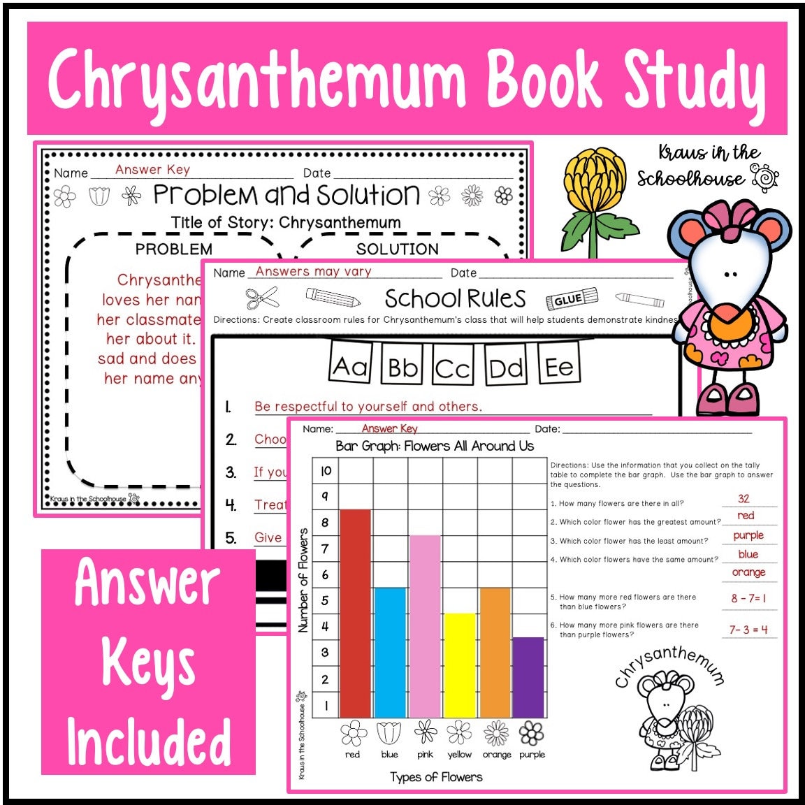 Chrysanthemum Printables | Chrysanthemum Worksheets | Chrysanthemum ...