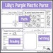 Lilly's Purple Plastic Purse Printables, Worksheets, and Activity ...