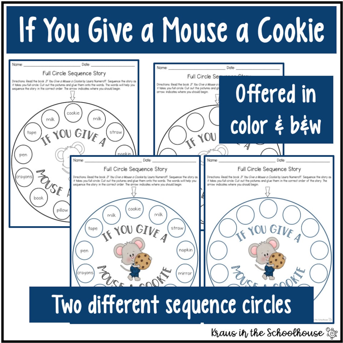 If You Give a Mouse a Cookie Activity | Laura Numeroff | If You Give a ...