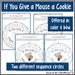 If You Give a Mouse a Cookie Activity | Laura Numeroff | If You Give a ...