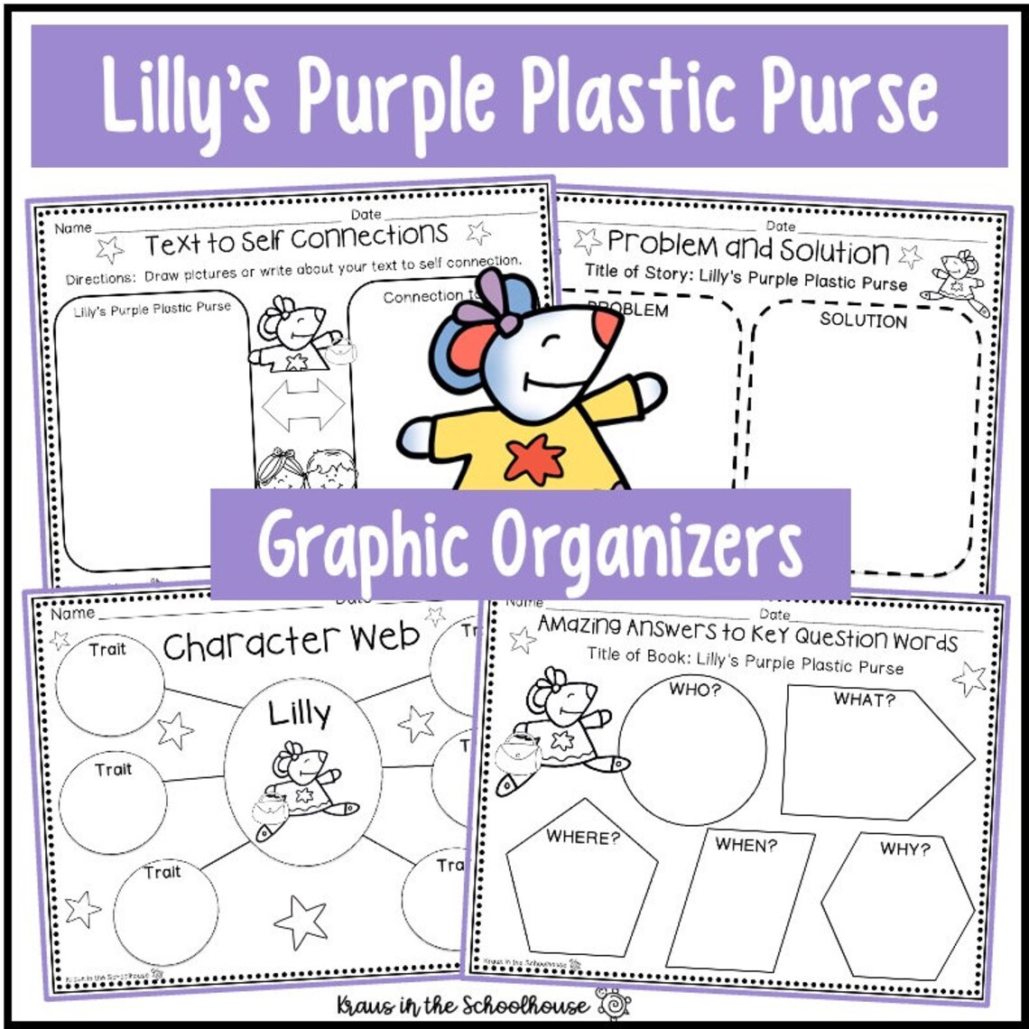 Lilly's Purple Plastic Purse Printables, Worksheets, and Activity ...
