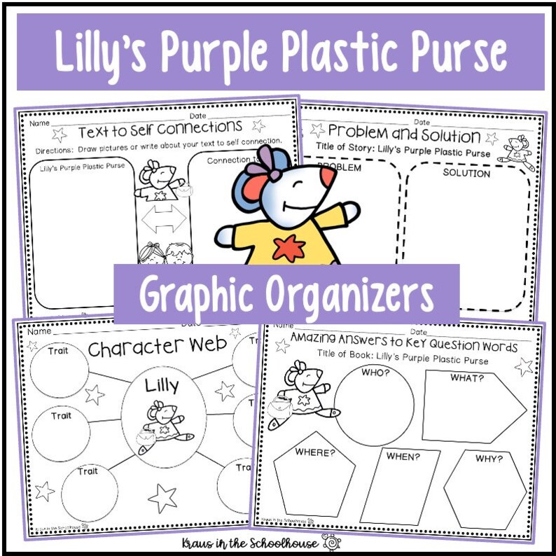 Lilly's Purple Plastic Purse Printables, Worksheets, and Activity ...
