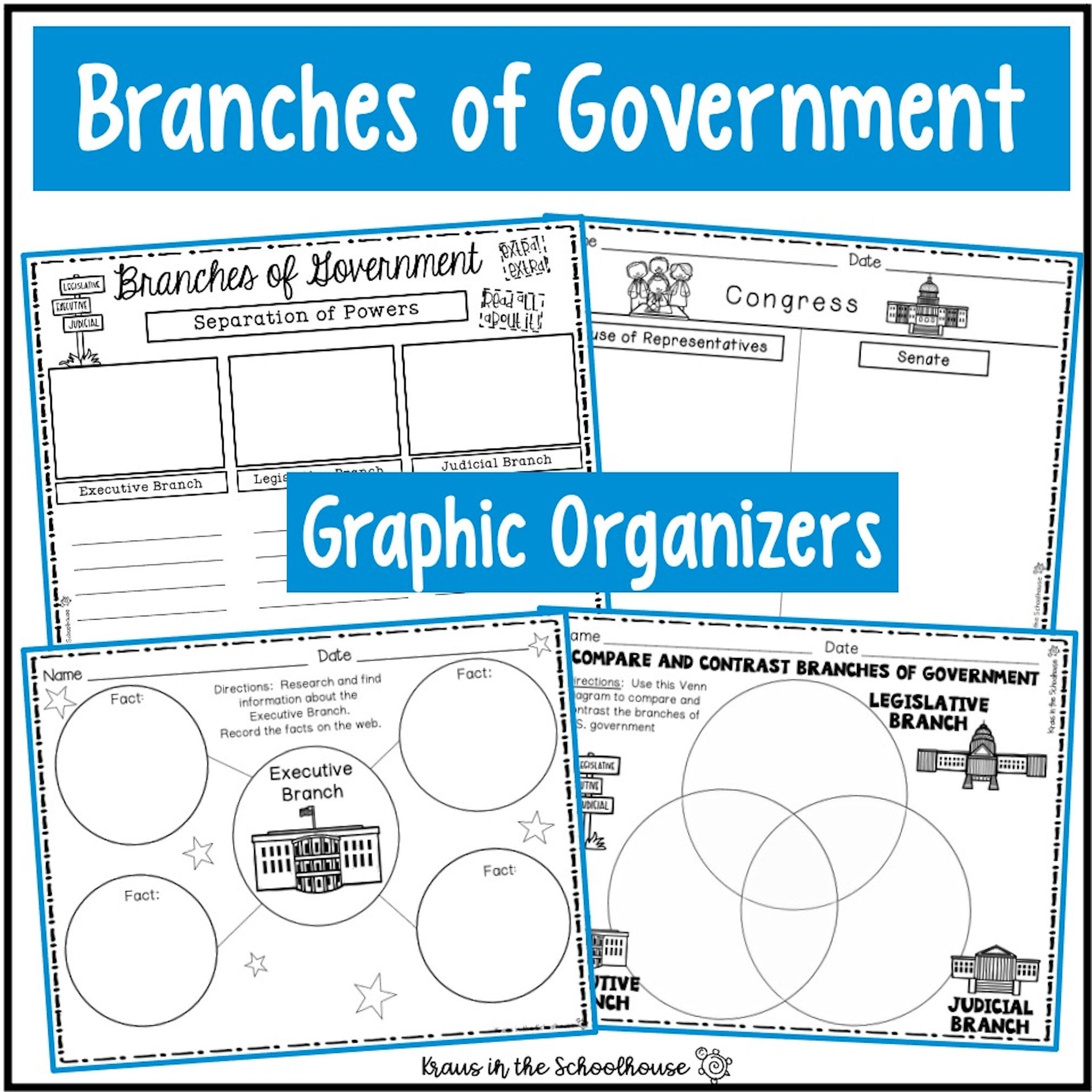 3 Branches of Government | United States Government | US History ...