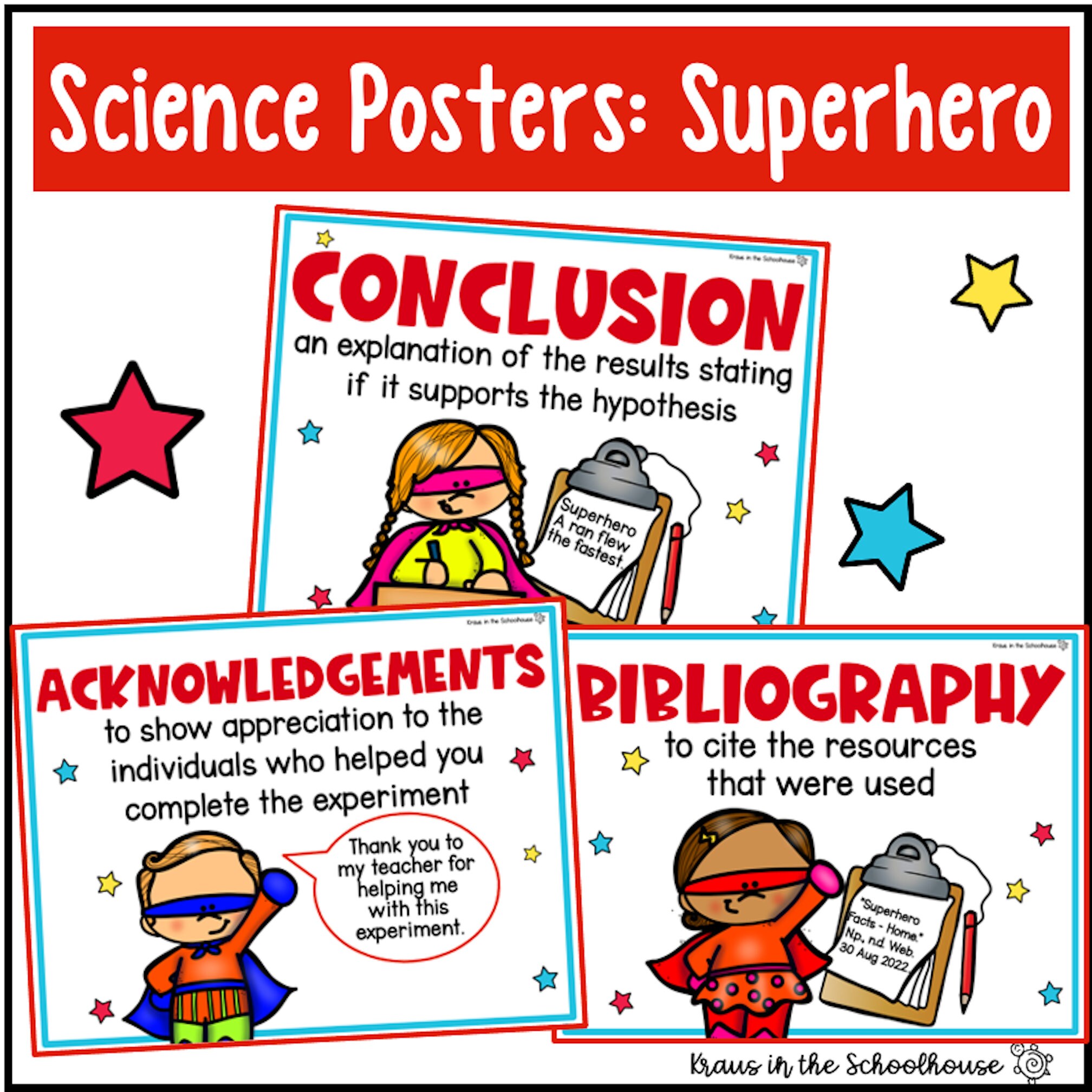Superhero Theme Science Posters | Scientific Method Posters | Bulletin ...