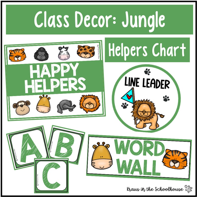 Jungle Theme Decor | Safari Theme Decor | Classroom Decor | Bulletin ...