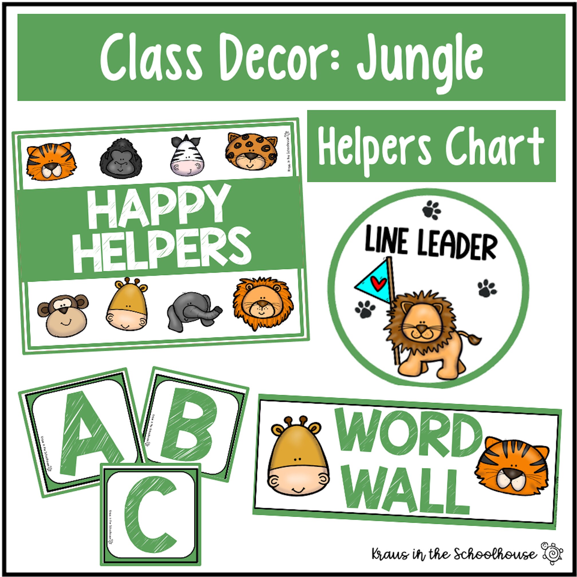 Jungle Theme Decor | Safari Theme Decor | Classroom Decor | Bulletin ...