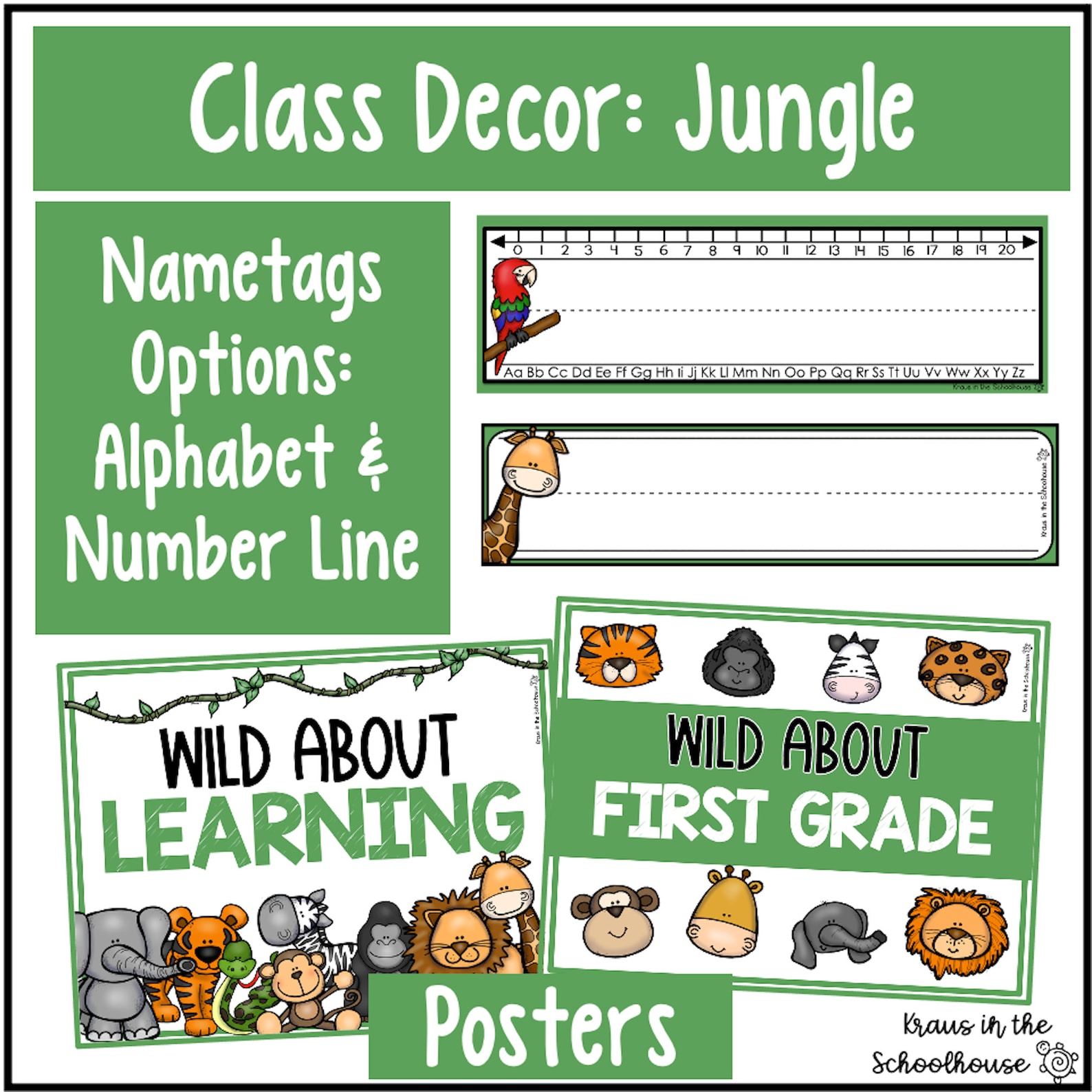 Jungle Theme Decor | Safari Theme Decor | Classroom Decor | Bulletin ...