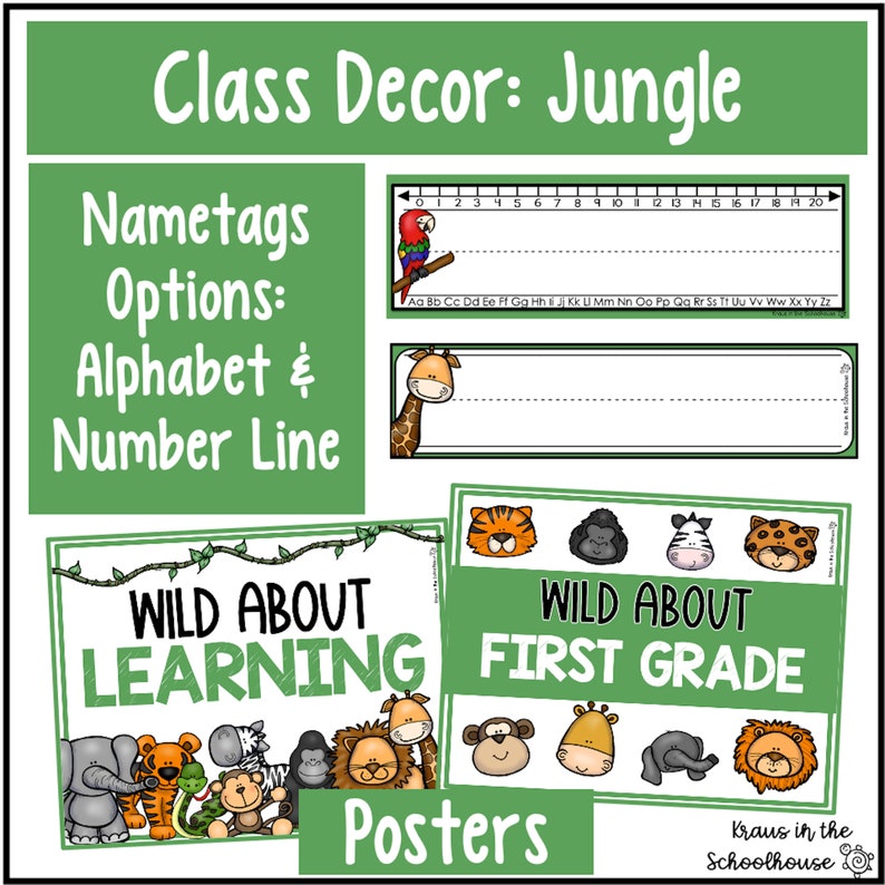 Jungle Theme Decor | Safari Theme Decor | Classroom Decor | Bulletin ...