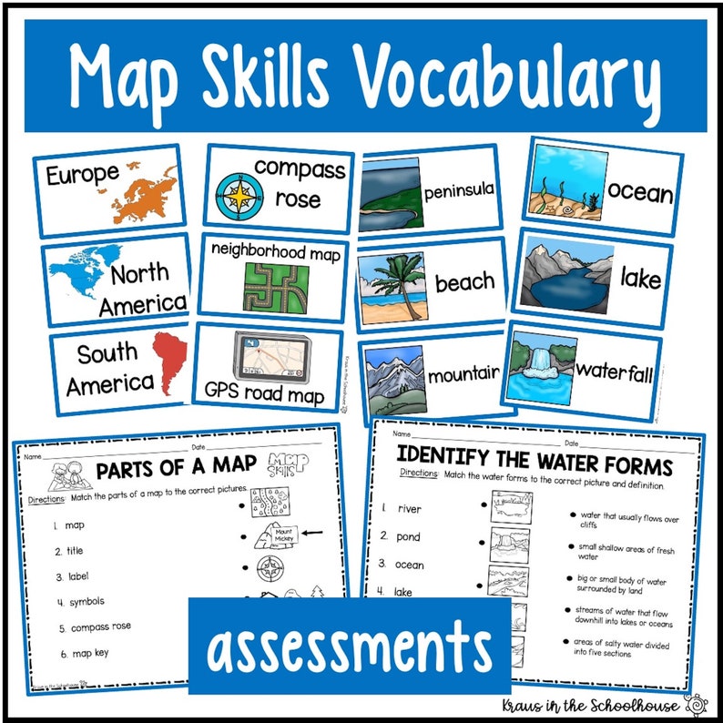 Map Skills Activities | Maps and Globes | Landforms | Continents and ...