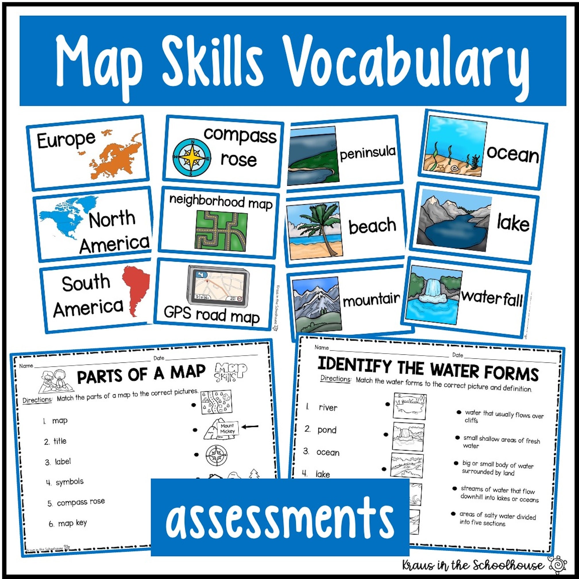 Map Skills Activities | Maps and Globes | Landforms | Continents and ...